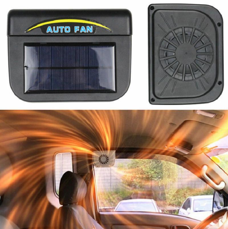 Solar Powered Window Car Windshield Auto Air Vent Cooling Fan Cooler ...