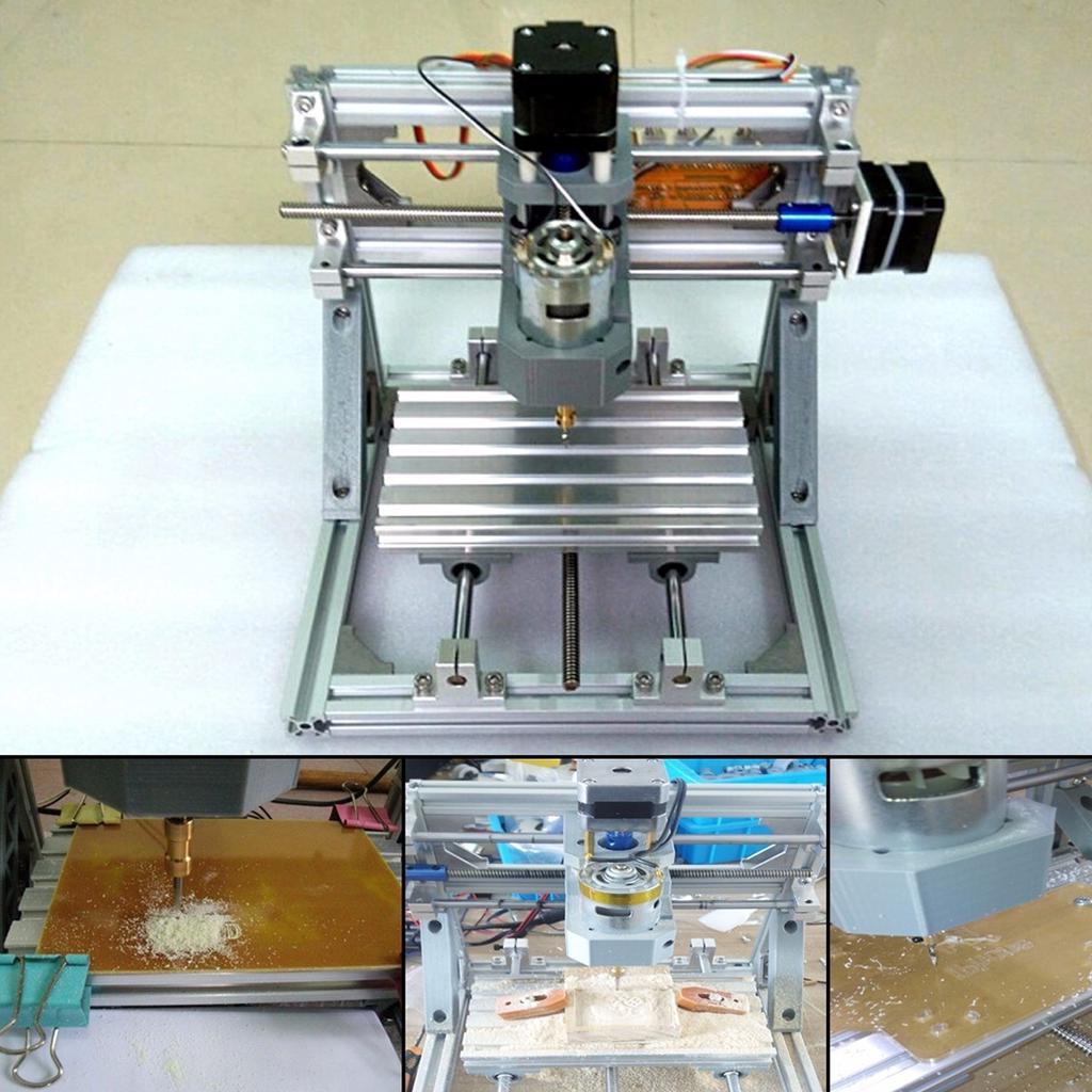 Mini Gravür Makinesi CNC Router 3 Eksenli PCB PVC Freze Ahşap Metal ...