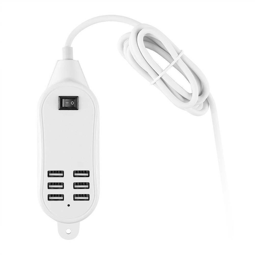 Buy 1x 6 USB Multi Port Desktop Multi-function Wall Charger Station ...