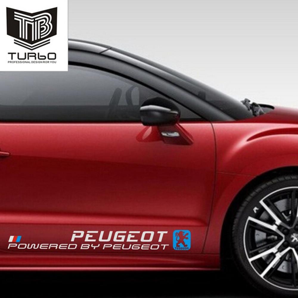 Cumpără 1 pereche de autocolant auto pentru Peugeott 307 206 Peugeo 308 ...