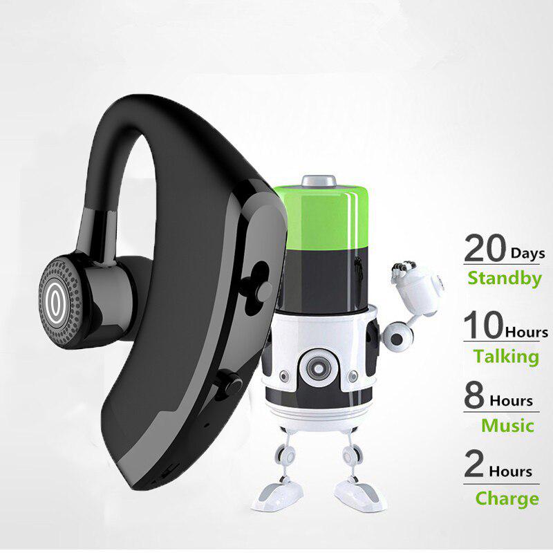 Buy V9 Handsfree Business Wireless Bluetooth Headset With Mic Voice Control Headphone For Drive ...