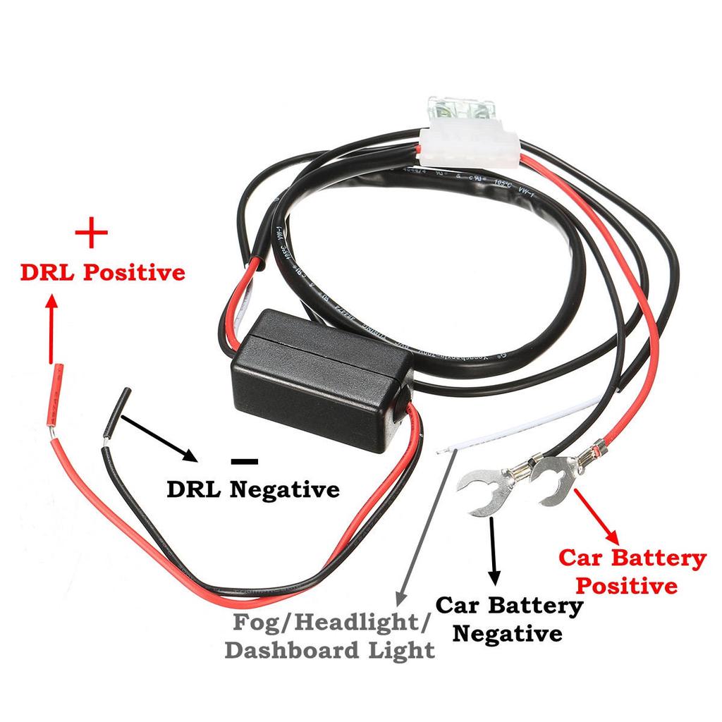 12V 2A Car LED DRL Relay Daytime Running Light Relay Harness Auto Car ...