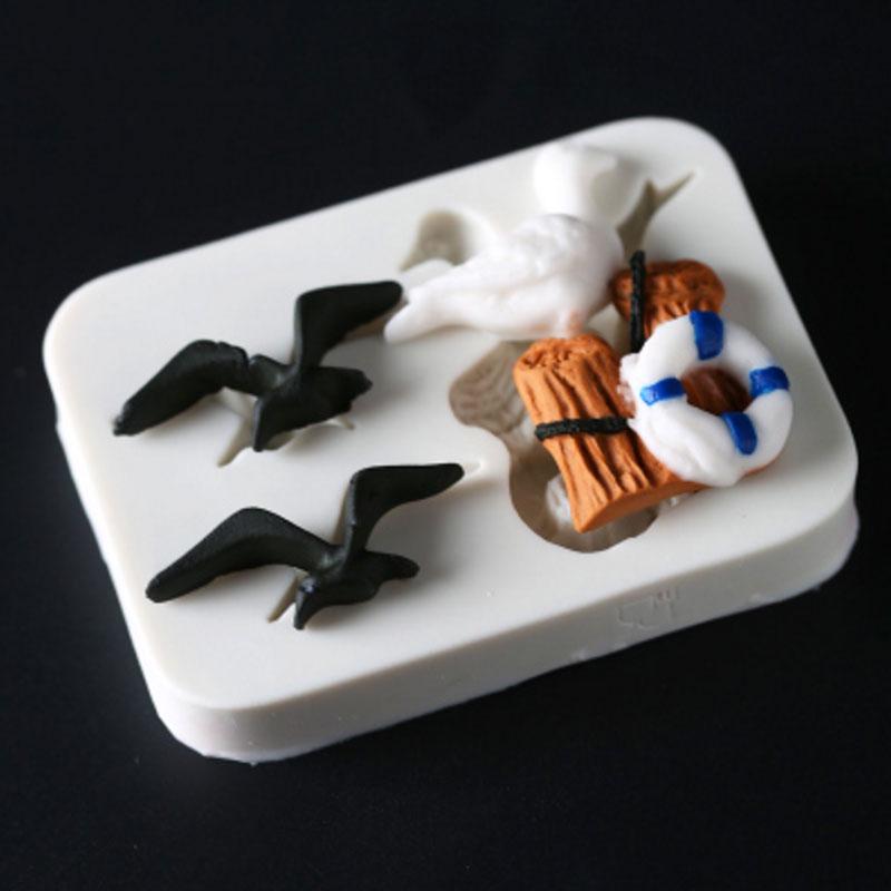 Buy Seagull Mould Silicone Mold Fondant Cake Decorating Tool Gumpaste ...