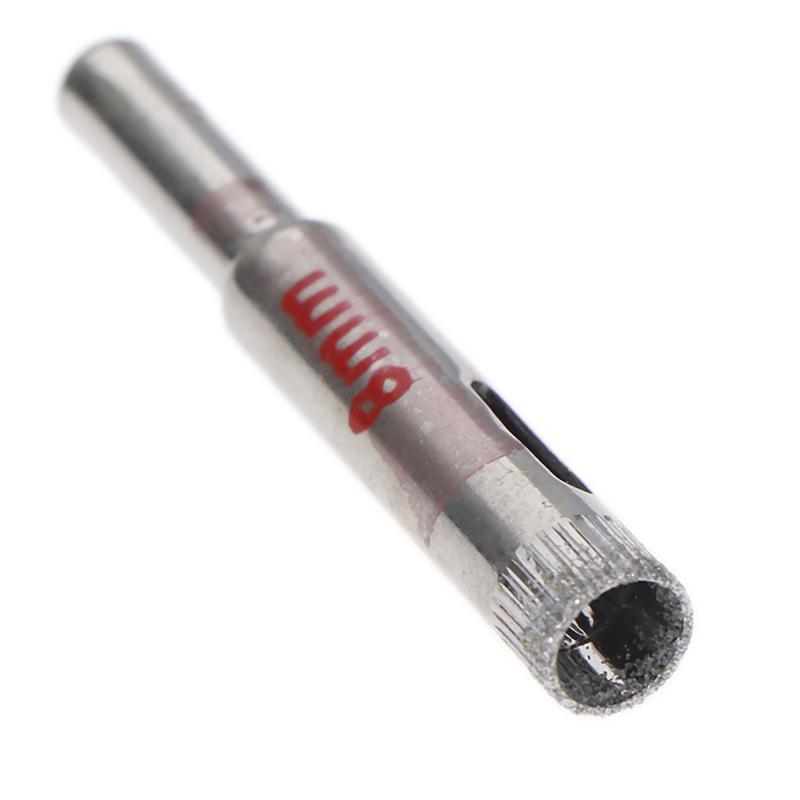 Buy 10Pcs 8Mm Diamond Coated Core Drill Bit Granite Glass Tile Hole Saw ...