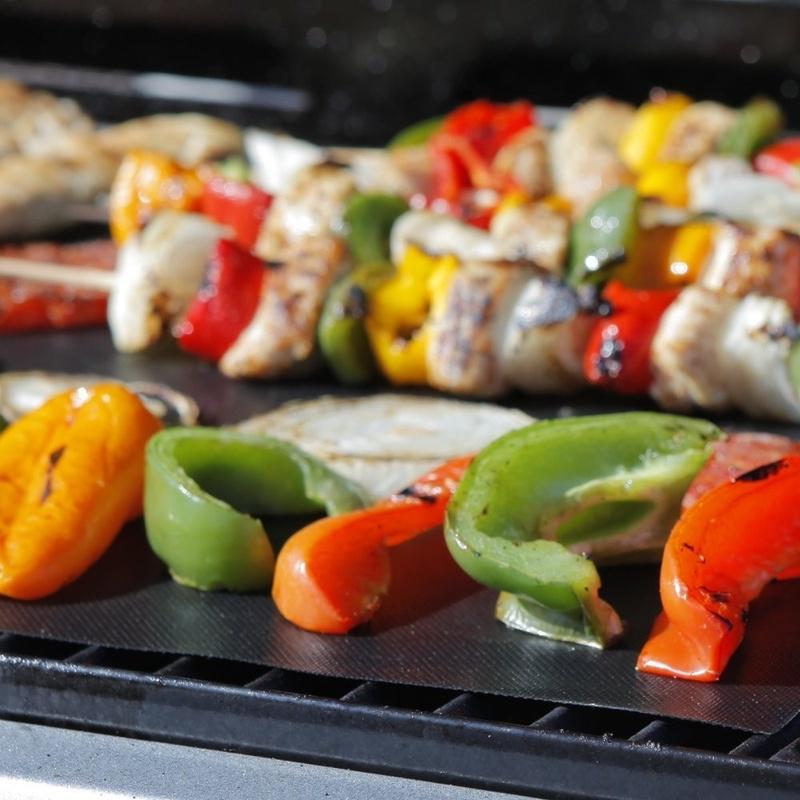 Buy Teflon Extra Thick Heat Resistant Teflon BBQ Grill Mat Reusable Non ...
