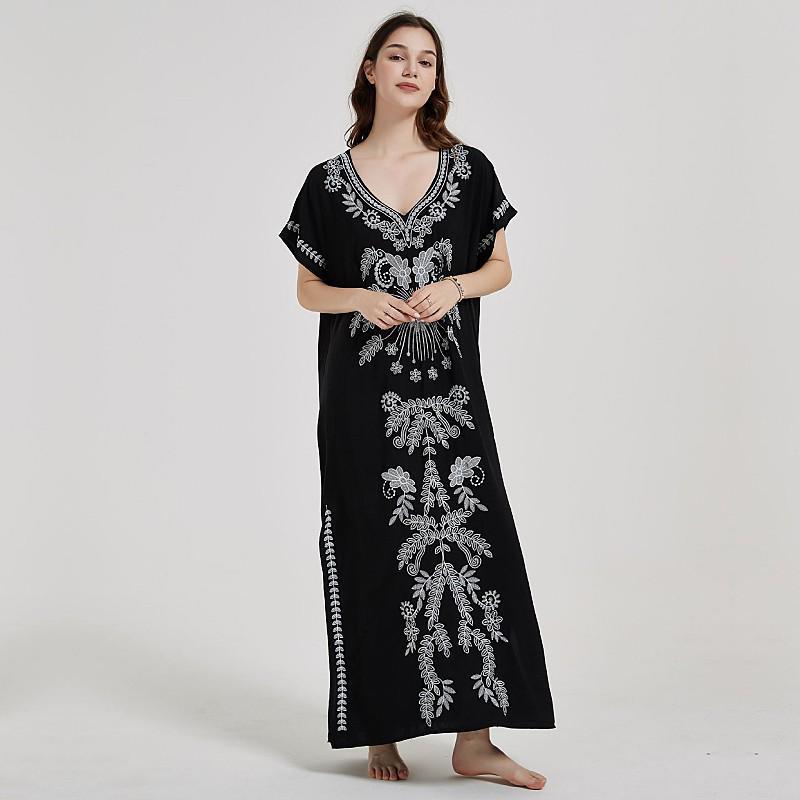 Cheap EDOLYNSA Embroidery Beach Cover up Saida de Praia Swimsuit Women ...