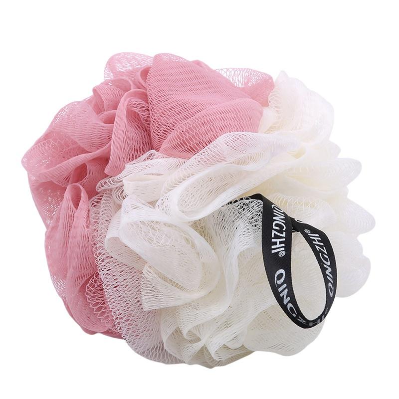 Buy Bath Ball Two-color Soft Bath Flower Color Matching Anti-scatter ...