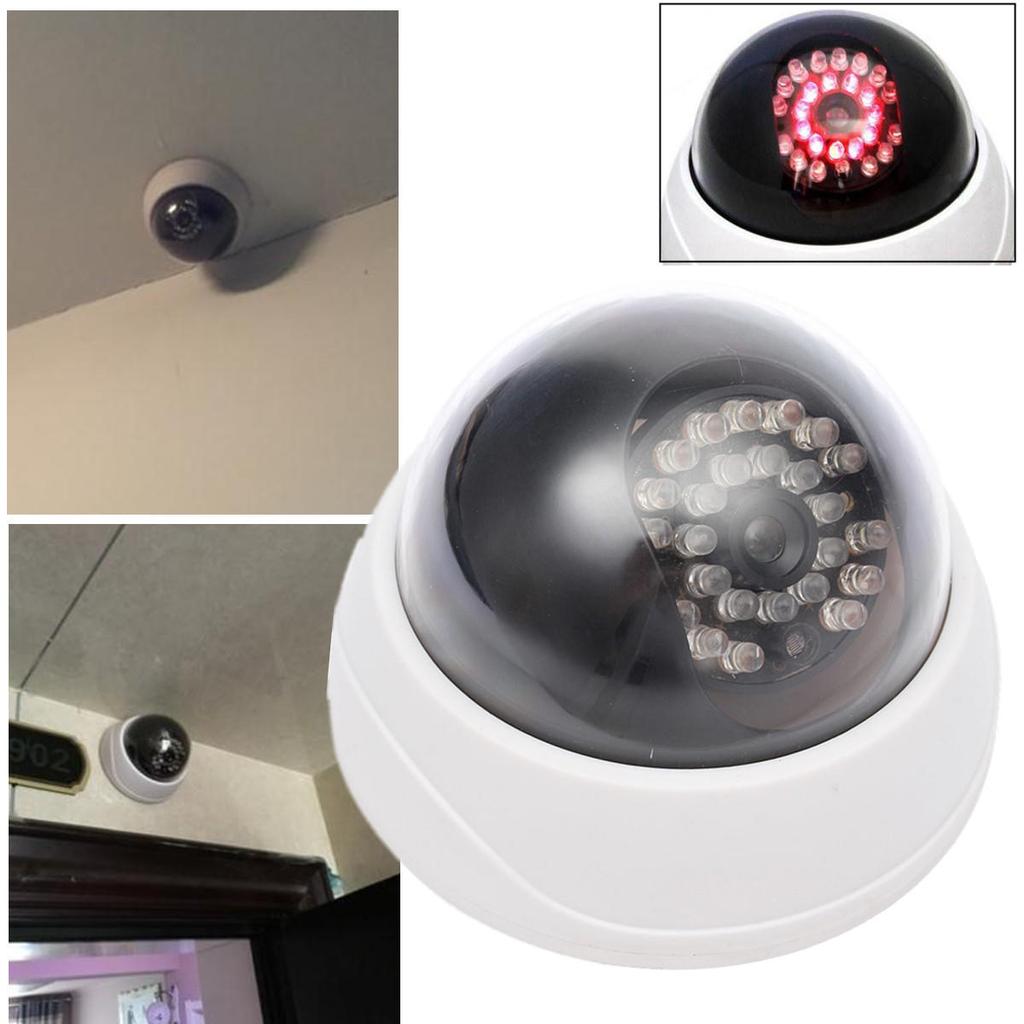 Buy Security Dummy Fake Surveillance CCTV Dome IR Camera W/ Flashing ...