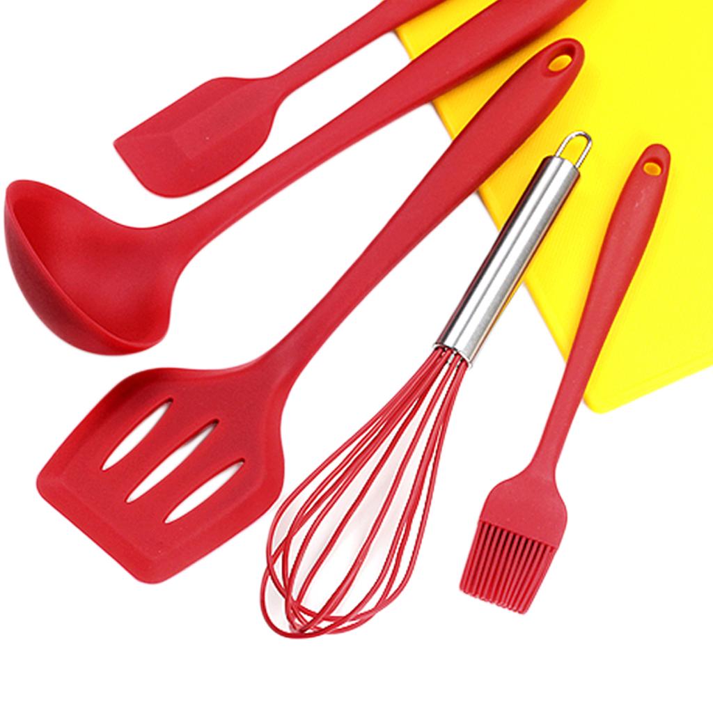 Buy 10Pc Heat Resistant Silicone Cookware Set Nonstick Cooking Tools ...