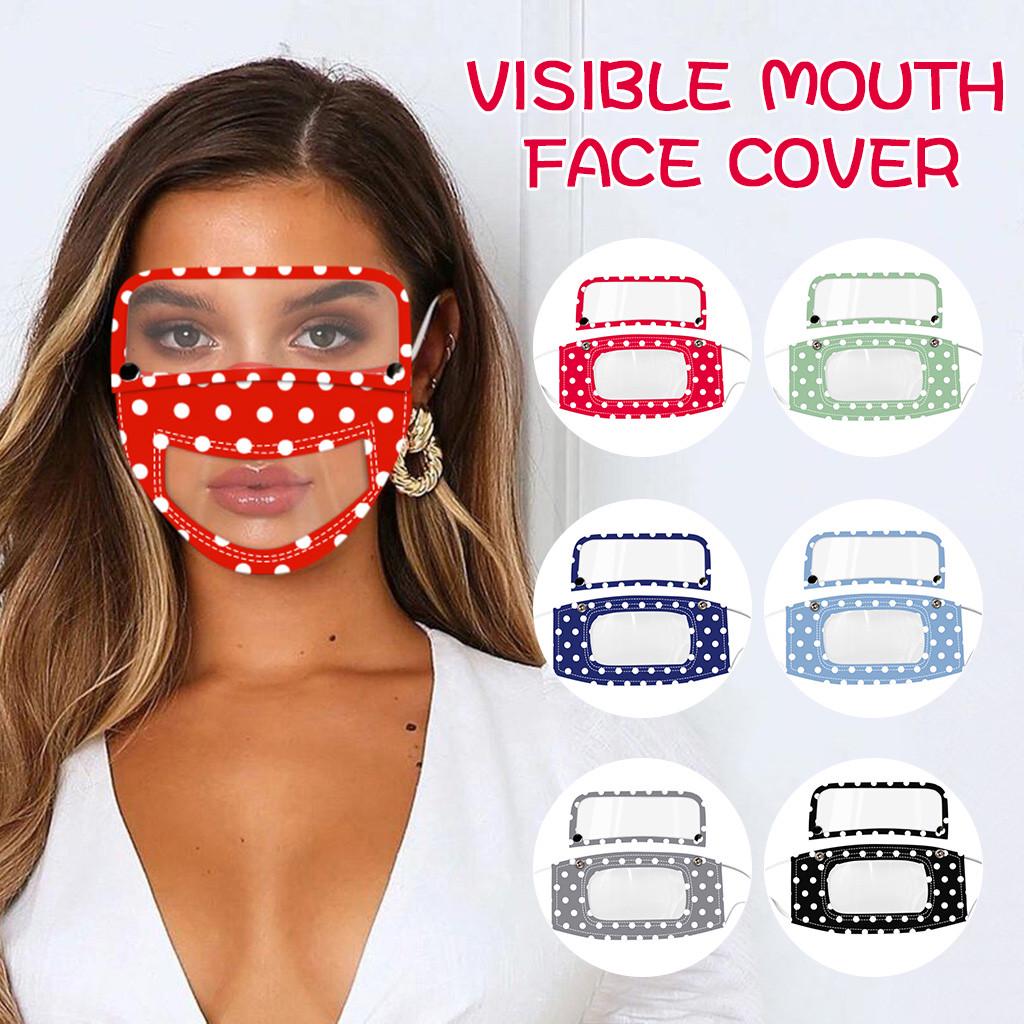 Buy Joliann Smile Clear Mouth Expression Lip Reading Face Mask ...