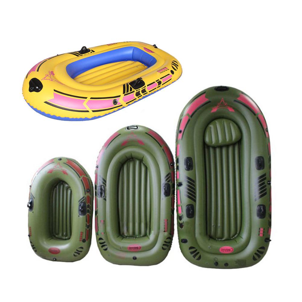 Inflatable Boat 1/2/3 Person Blow Up Raft Set with Oars and Foot Pump ...