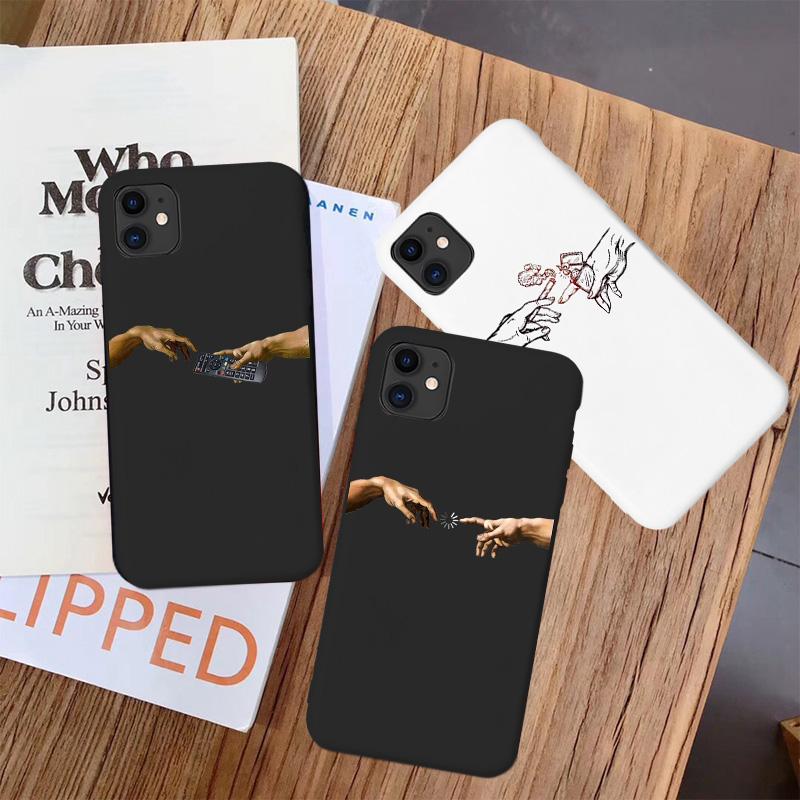 Cheap Funny Hand The Creation Of Adam Art Fresco Michelangelo Phone ...