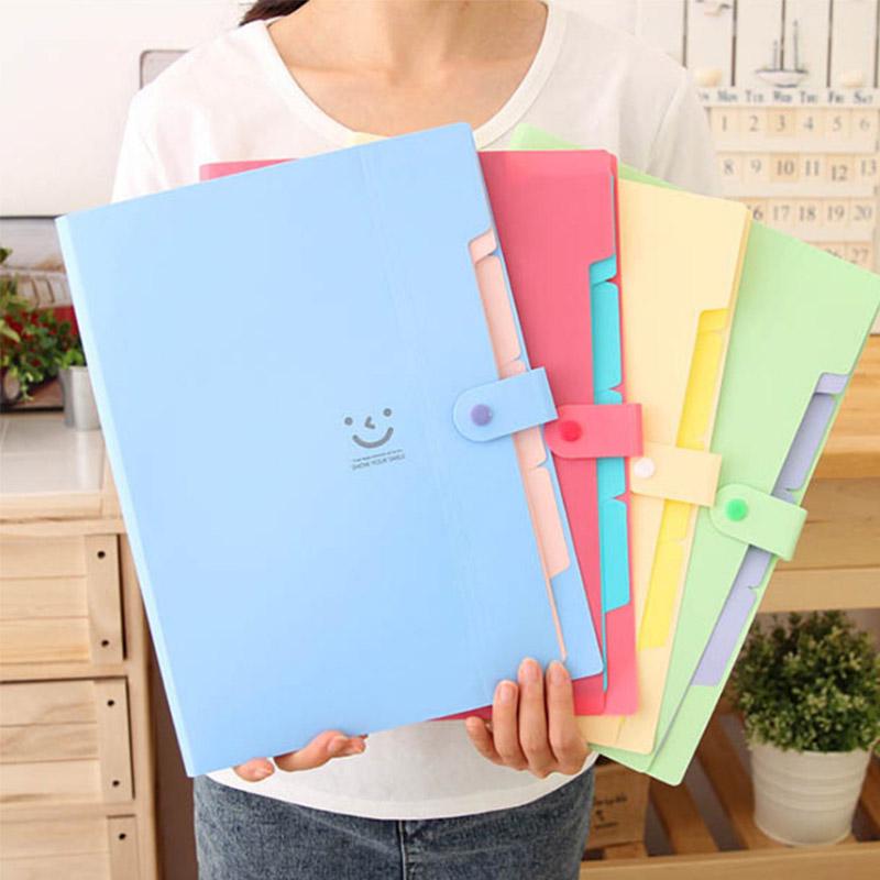 Buy Office Plastic Folders Multi Pocket Organizer A4 File Expansion ...