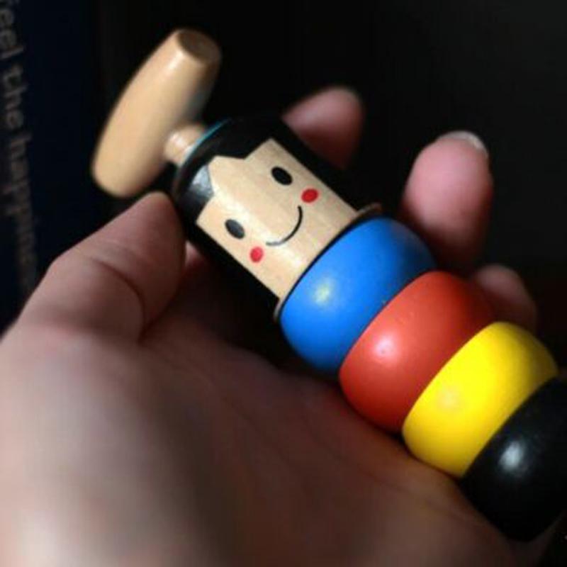 pdtoweb Halloween Funny Small Wooden Man Magic Toy Unbreakable Little ...