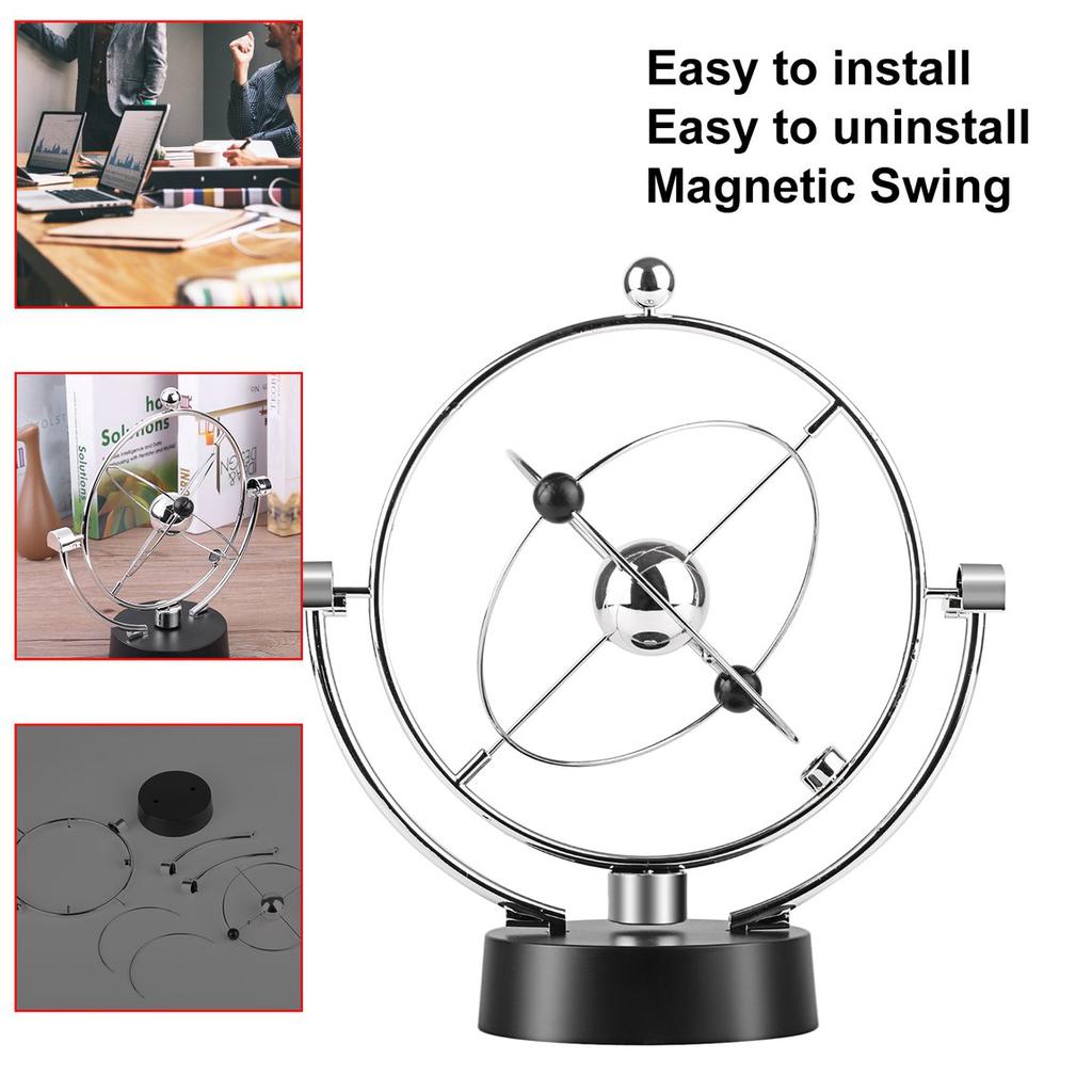 Buy Magnetic Swing Kinetic Orbital Balance Celestial Globe Newton ...