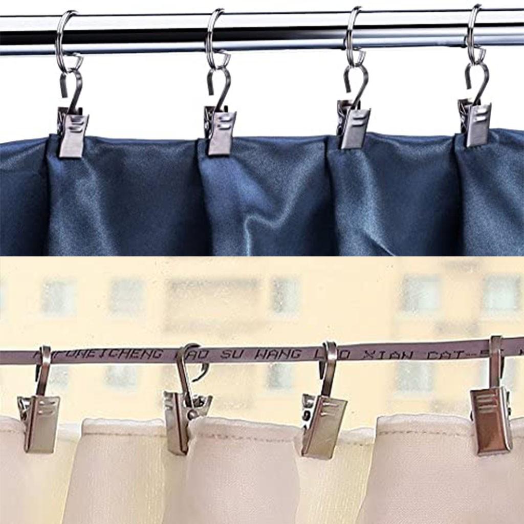 Buy COZY 100PC Metal Clips Hooks For Curtains Curtains Curtains With ...