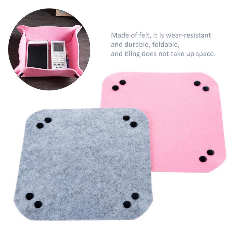Buy Multifunctional Felt Innovative Storage Tray Office Desktop Debris ...
