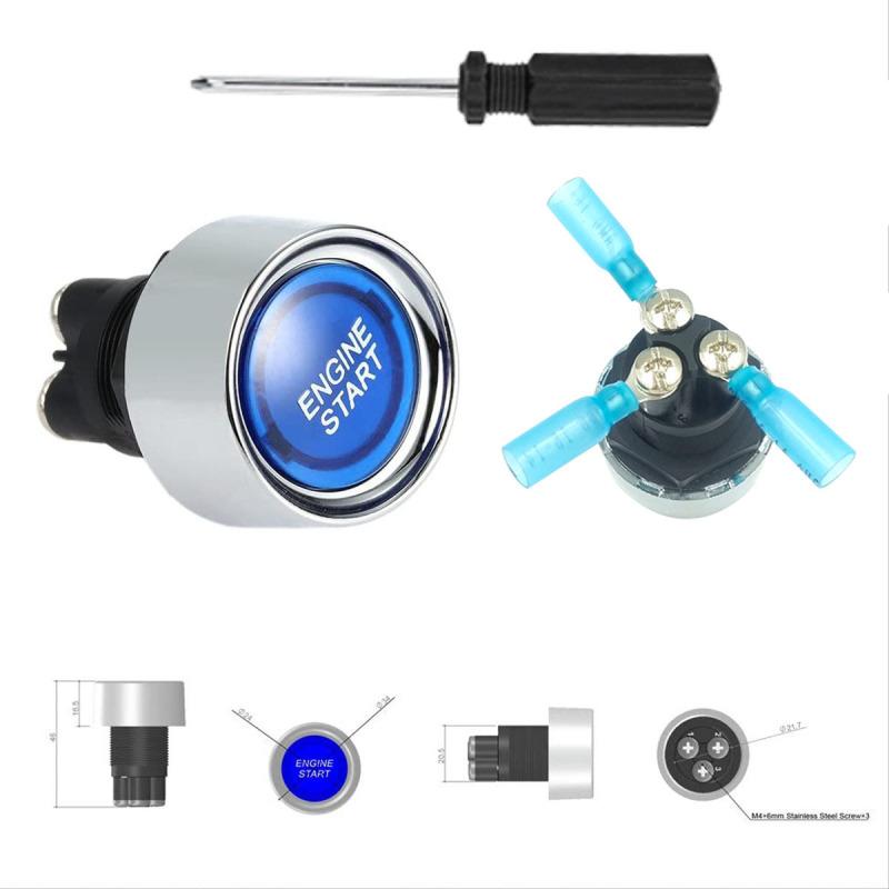 50a12v Start Switch Car Start Engine Button Stater One Key Start Push ...