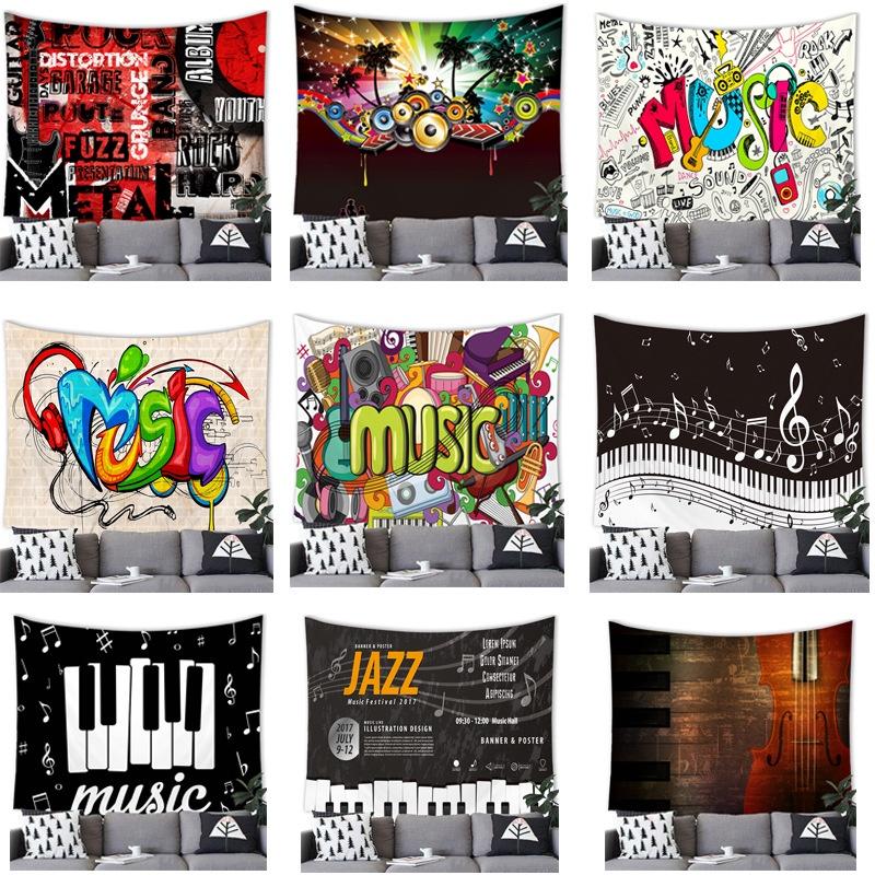 Wall Hanging Decoration Music Festival Easter Piano Black and White ...