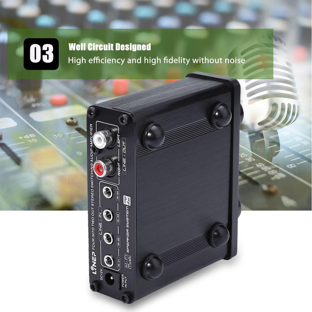 A926 HIFI Audio Switcher 4In 2Out Headphone Signal Amplifier Switch-buy ...