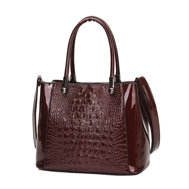 Buy European Fashion Women's Bag Crocodile Pattern Shoulder Messenger ...
