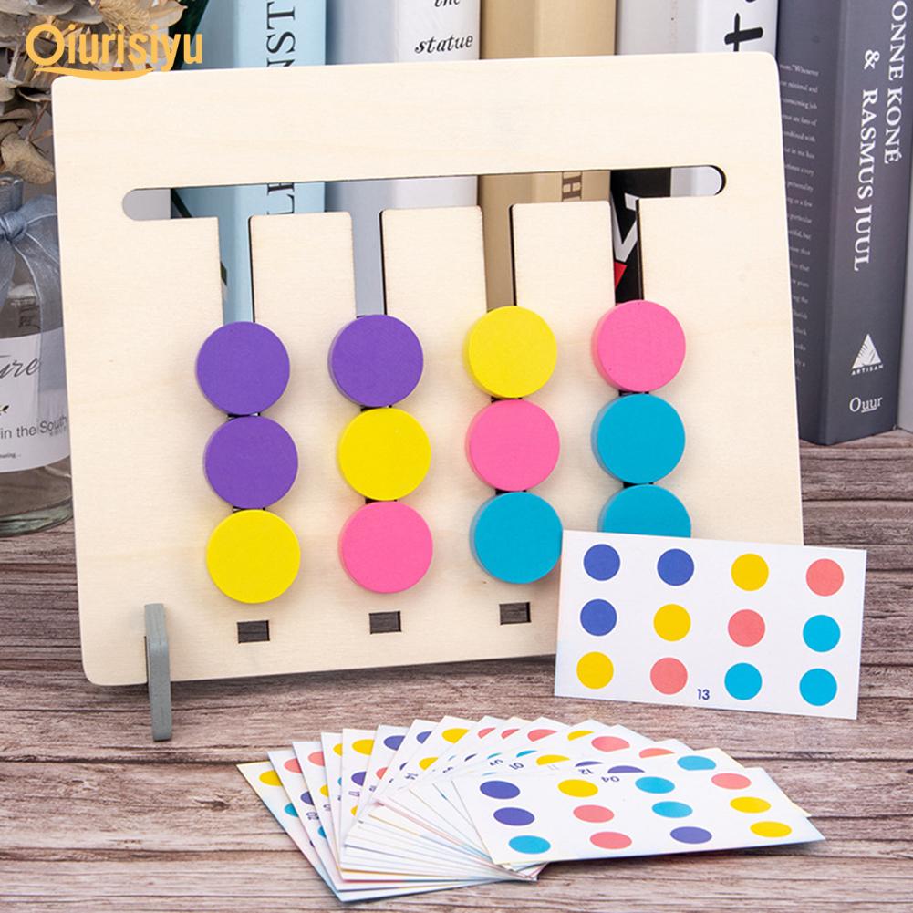 Buy Double-Sided Wooden Four-Color Animal Logic Game Enlightenment Toys ...