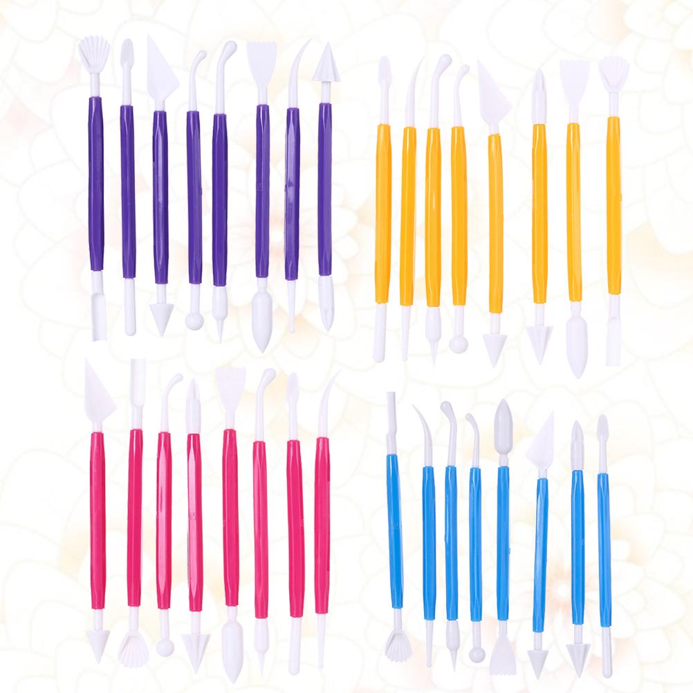 Buy 8Pcs Carving Pottery Tools Plastic Clay Sculpting Set Wax Carving ...