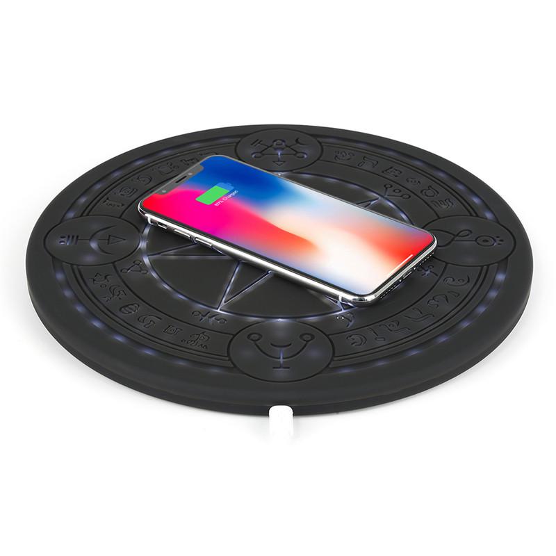Buy Glowing Magic Array Qi Wireless Fast Charger 10W for iPhone Samsung ...