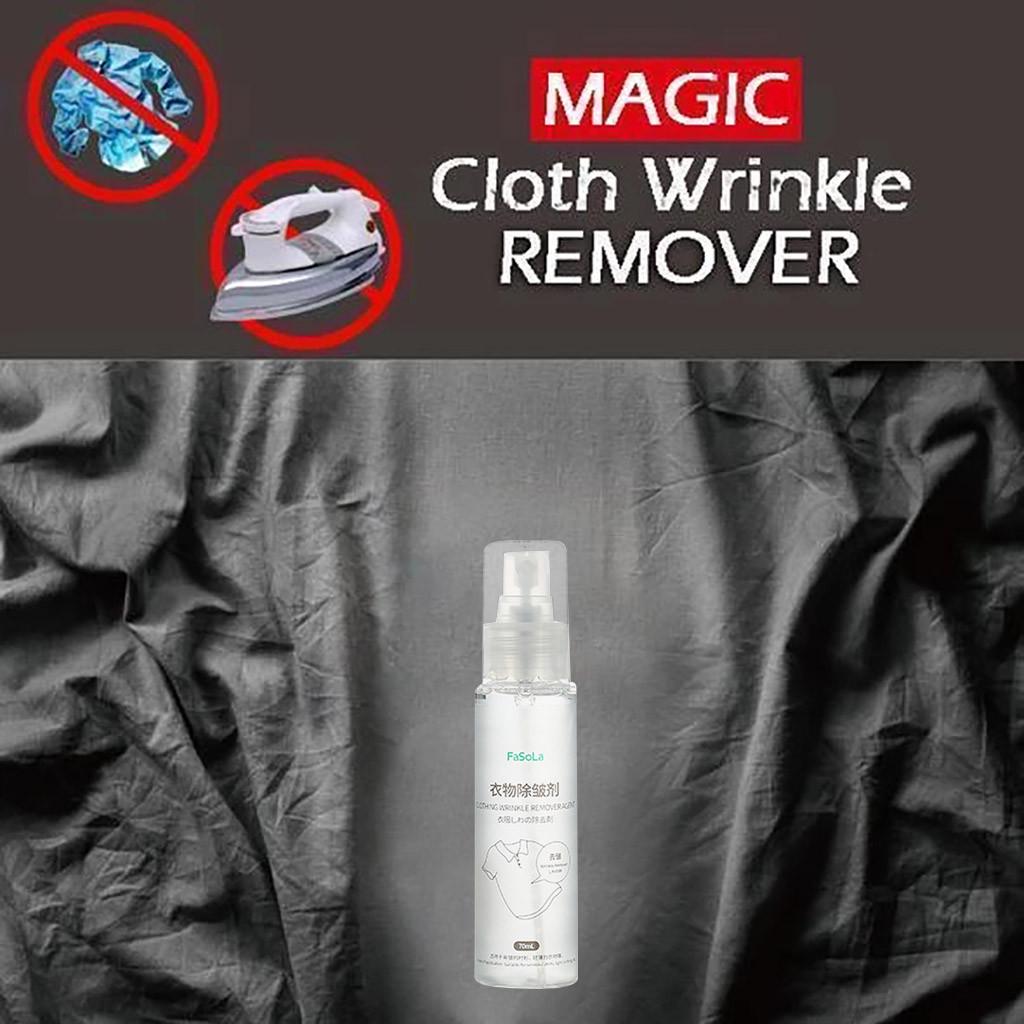 Buy 70ml Cleaner Clothes Wrinkle Spray Cloth Wrinkle Remover Free ...