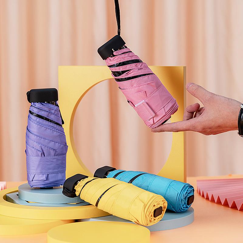Mini Pocket Foldable Parasol UV Protection Waterproof Windproof ...