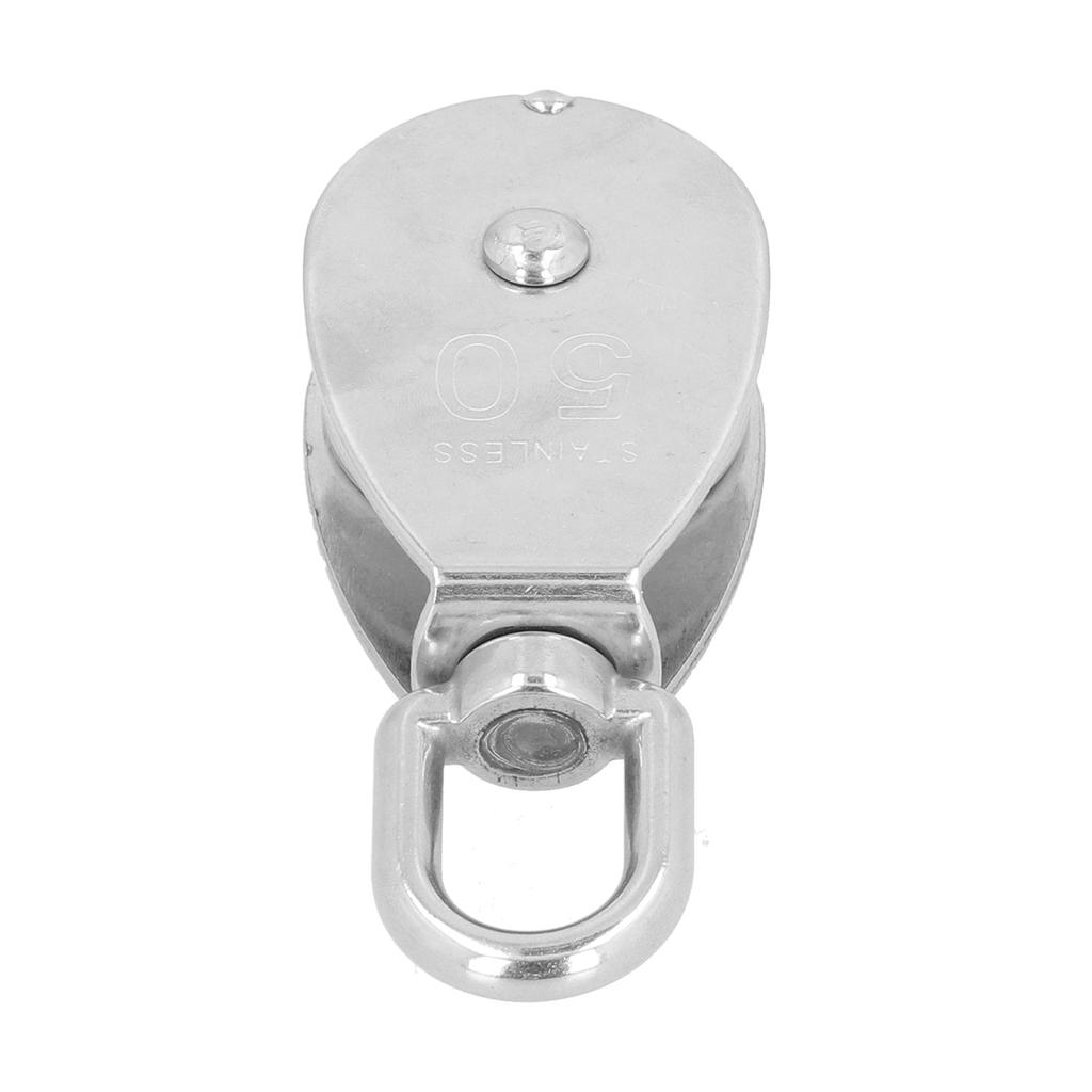Buy 50mm 316 Stainless Steel Pulley Spinning 360° Single Lifting Wheel ...
