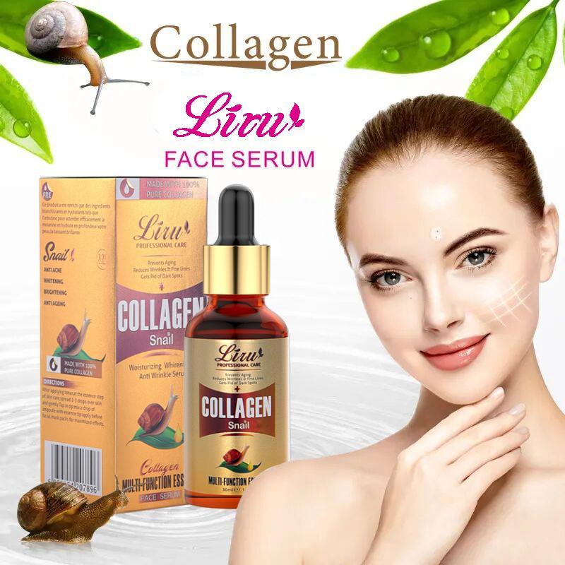 Buy Liru Collagen Snail Repair Whitening Facial Essence Organic Anti ...