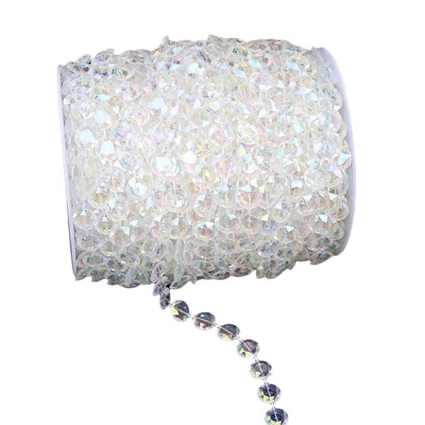 Buy Acrylic Bead Strands Clear Bead Strings Chains for Wedding Bridal ...