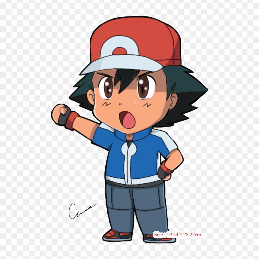 Ash Ketchum Chibi Ash Ketchum Pikachu Iron on Transfer Patches for Kids ...