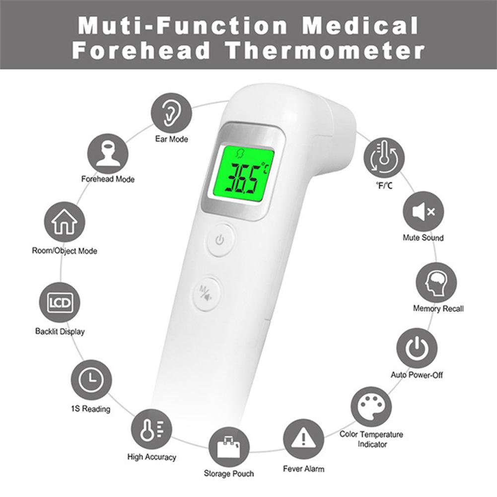 Non-Contact IR Thermometer Forehead Ear Temperature Sensor Measure Tool ...