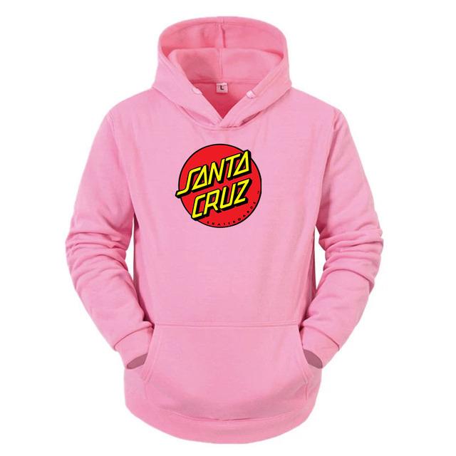 Buy SANTA CRUZ red Logo print autumn and winter sweatshirt dance ...