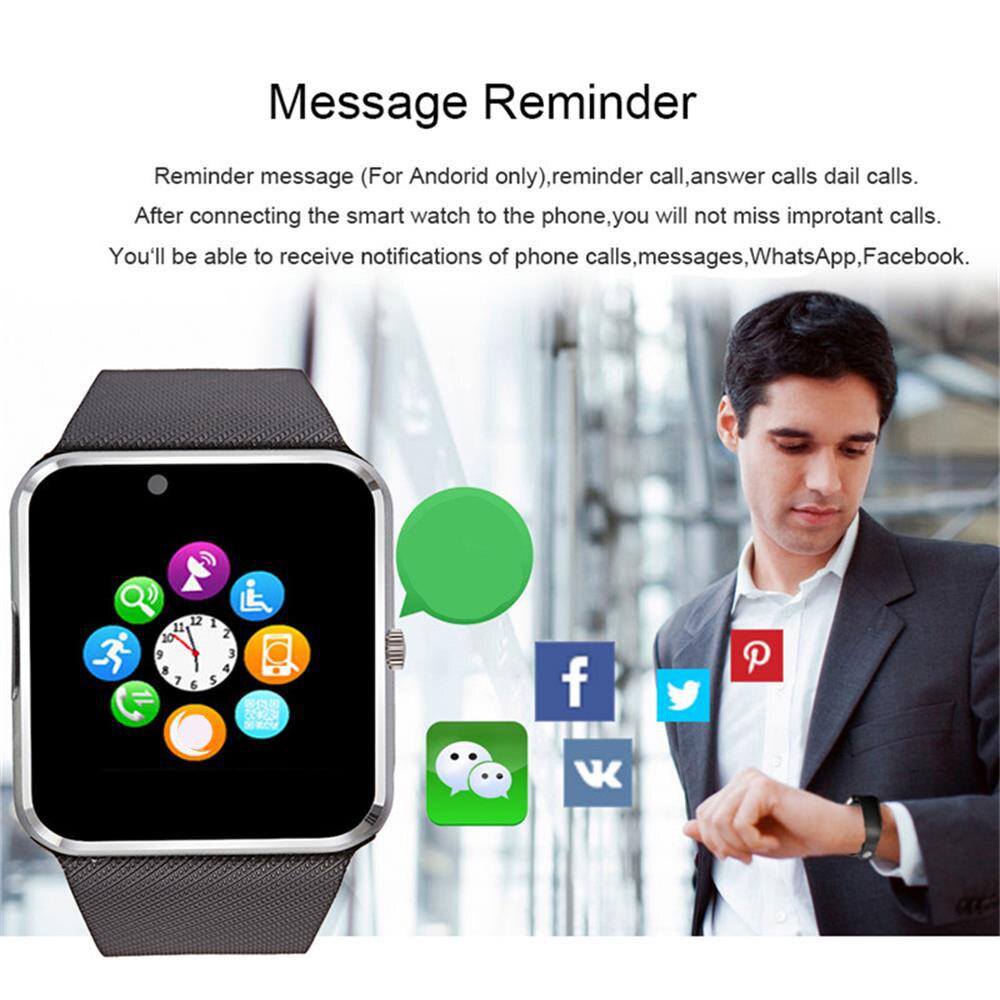 GT08 Men Bluetooth Smart Watch with Touch Screen Big Battery Support TF ...