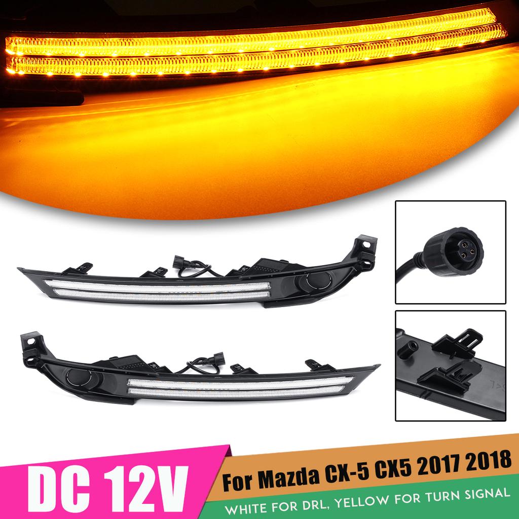 DRL Daytime Running Light + Fog Bezel W/ Turn For Mazda CX-5 CX5 2017 2018-buy at a low prices ...