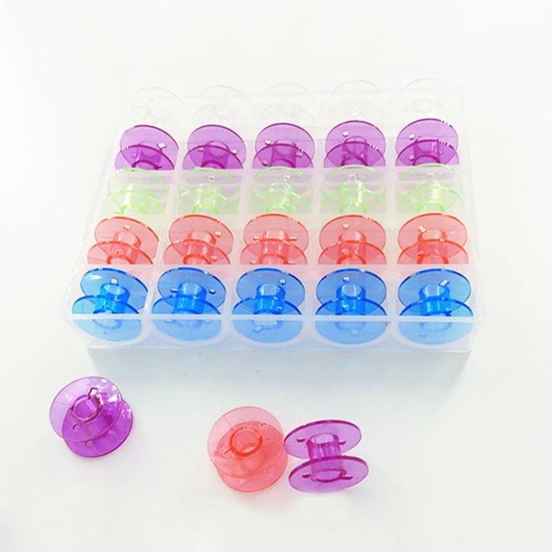 Buy 25Pcs/Set Storage Box Empty DIY Sewing Machine Spools Bobbins ...