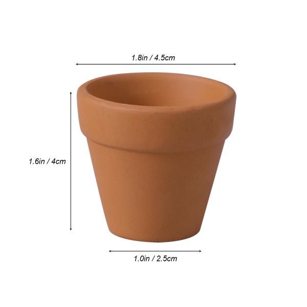 10pcs 5.5x5cm Small Mini Terracotta Pot Clay Ceramic Pottery Planter Cactus Flower Pots ...