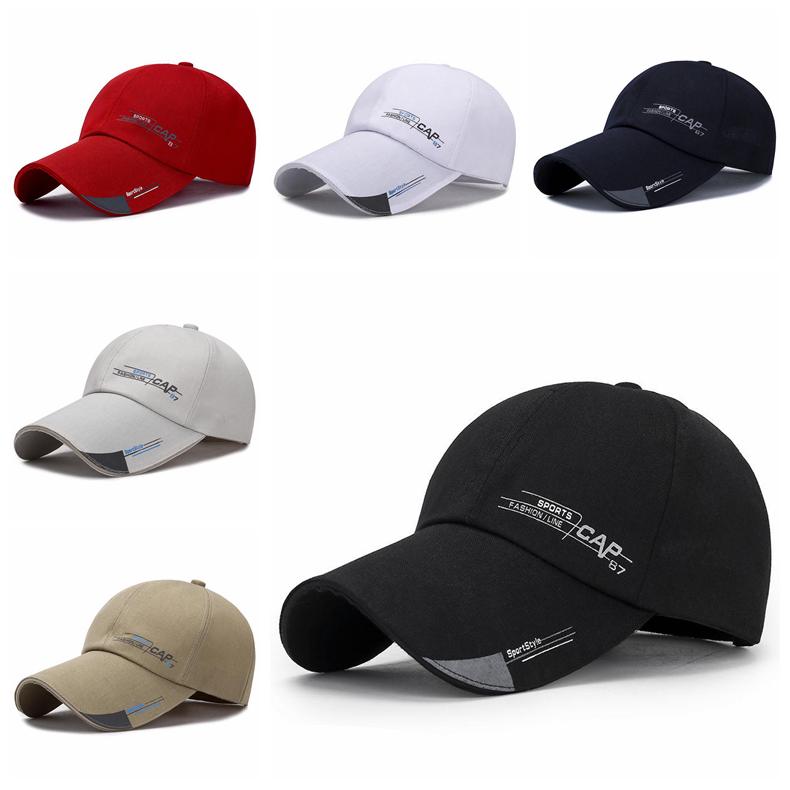 Buy Men Women Summer Long Brim Sports Simple Long Baseball Cap Sun Hat ...