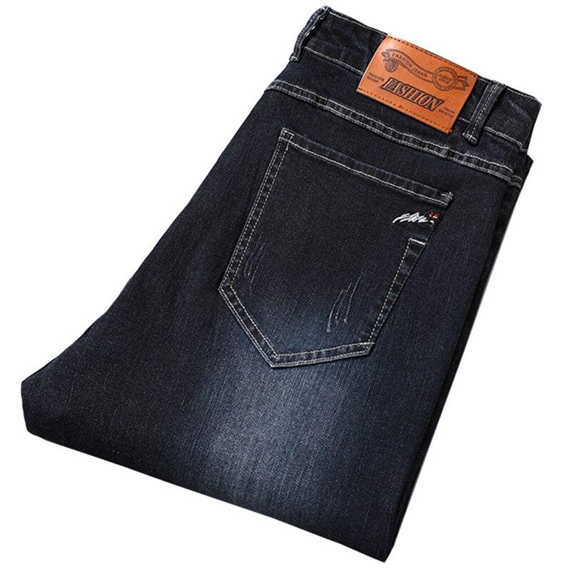 Buy 44 46 Men 'S Large Size Blue Black Jeans Classic Fashion Loose ...