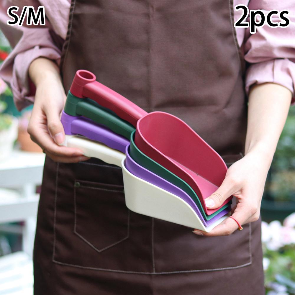 Buy 2Pcs Gardening Tool Multi-function Shovel Spade Loosen Soil Spoon ...