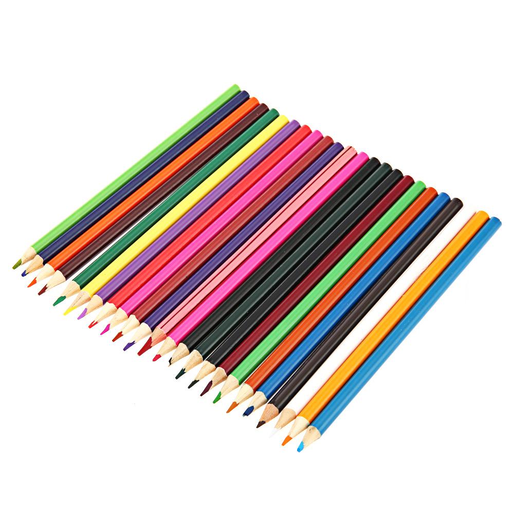 Buy Zibom 24 Colored Wooden Pencil Kit Drawing Pen for Artist Sketch at ...