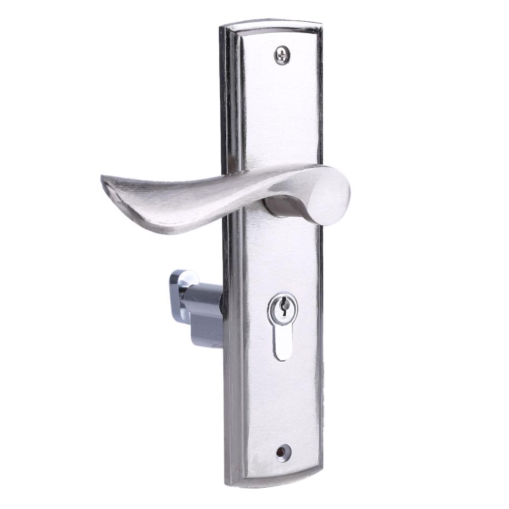 Buy Durable Door Handle Lock Cylinder Front Back Lever Latch Home ...