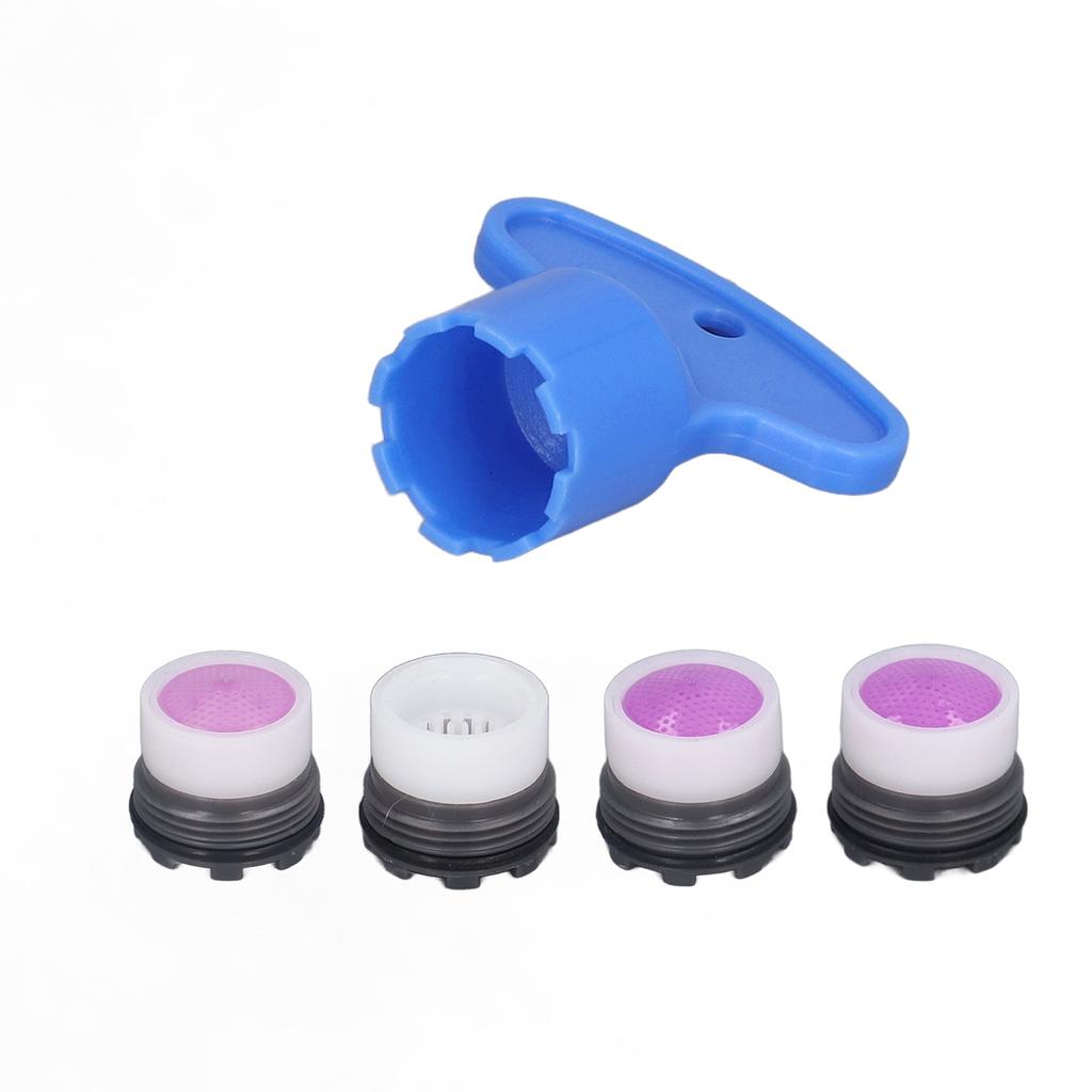 4 Pieces M16.5mm Sink Faucet Aerator 1.2GPM Flow Restrictor Bubble Tap ...