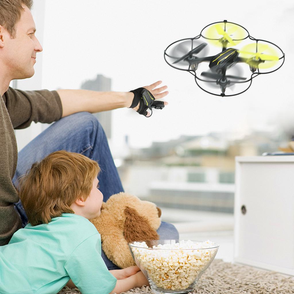 Buy W606-6G Mini Drone Indoor Drone 2.4G Small RC Quadcopter with Glove ...