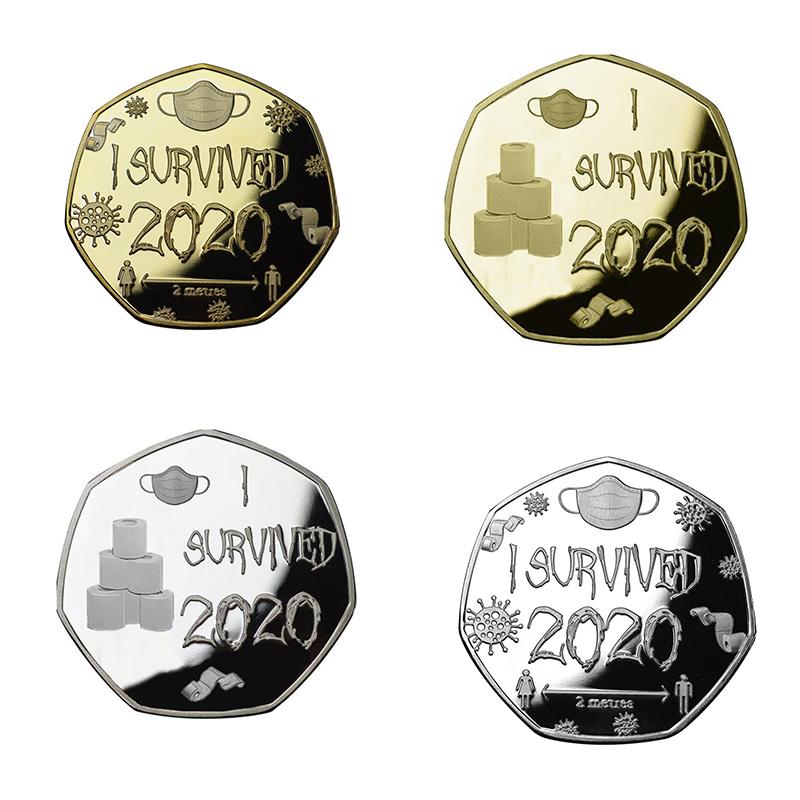 Buy I Survived 2020 Commemorative Medals Memories Coin Gift Collection ...