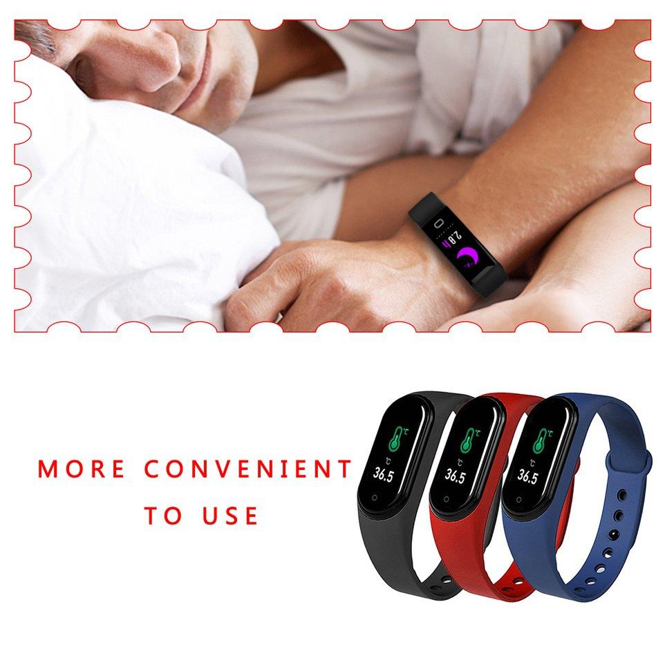 Buy FE M4pro Color Screen Smart Bracelet Measurement Heart Rate Health ...