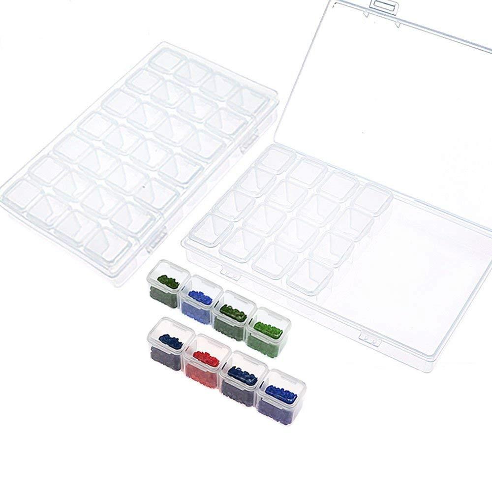 12/28 Slot Diamond Painting Box Diamond Embroidery Box Storage Case For ...